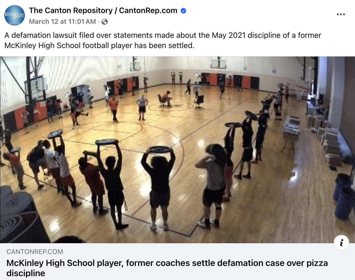 McKinley High School player, former coaches settle defamation case over ...