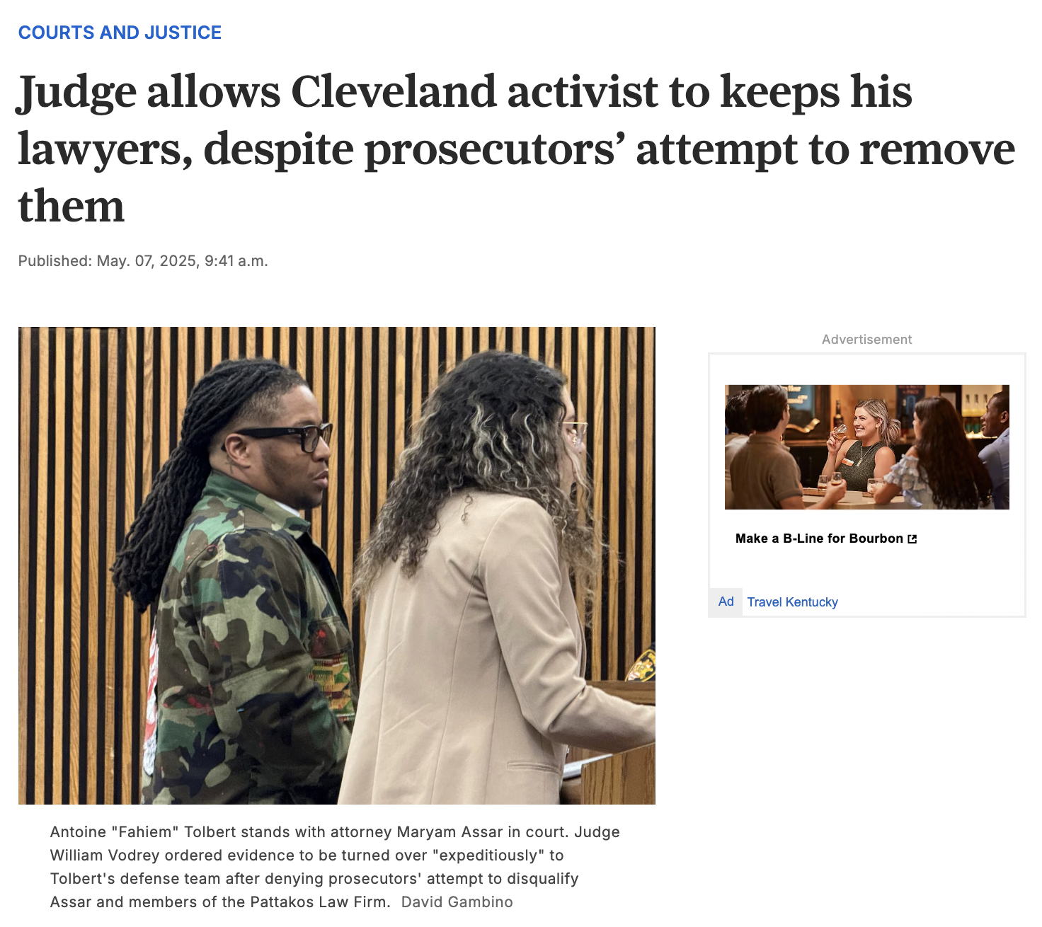 Judge allows Cleveland activist to keeps his lawyers, despite ...