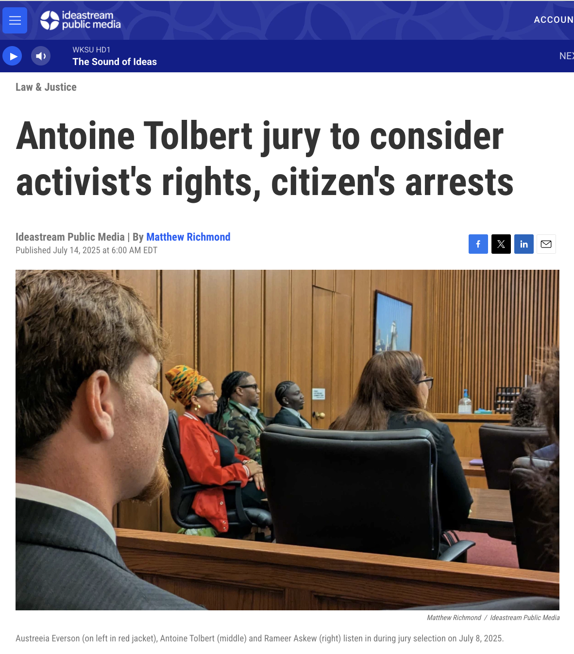 Antoine Tolbert jury to consider activist's rights, citizen's arrests ...